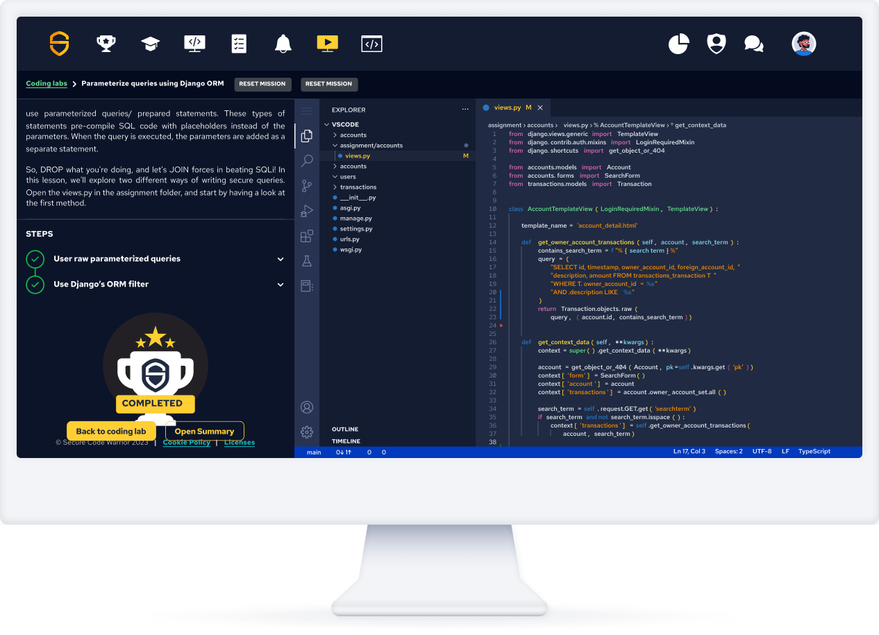 Hands on Coding Labs | Secure Code Warrior